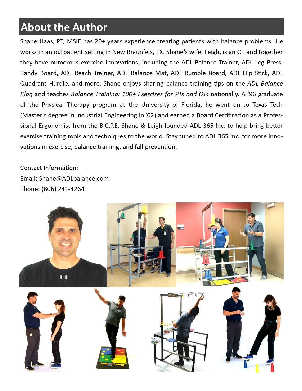 10 Minute Balance Booklet (Digital Download) – ADL Balance